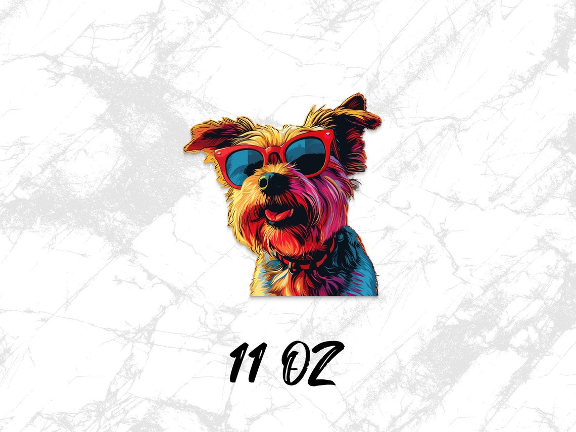 Funky Pop Art Dog Illustration, Digital Download, Vibrant Pet Art With ...