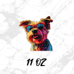 Funky Pop Art Dog Illustration, Digital Download, Vibrant Pet Art With ...