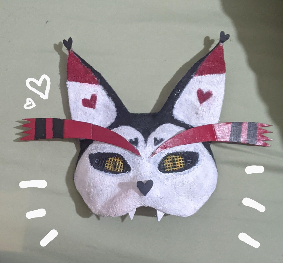 Husk Hazbin Hotel Therian Mask for Cosplay - Etsy