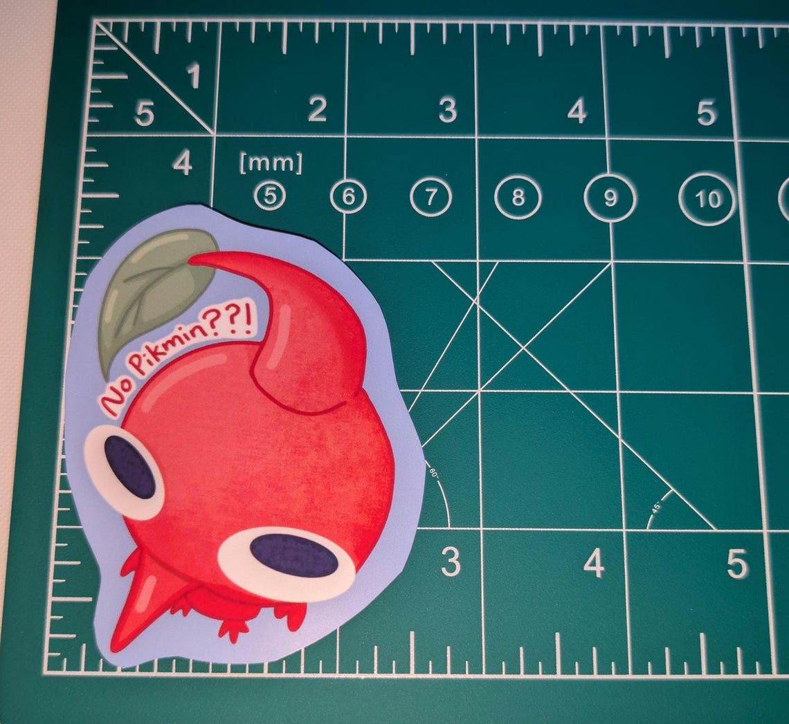 No Pikmin??! - Hand Cut Sticker - Etsy