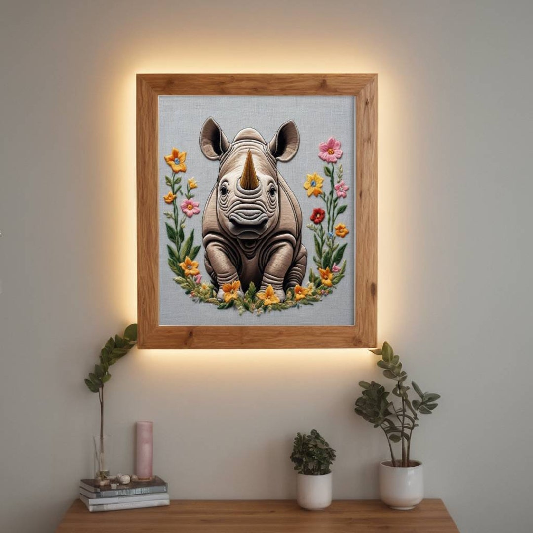 4 PRINTABLE Baby Animal Cross-stitch Prints for Nursery Wall Art, 1x ...