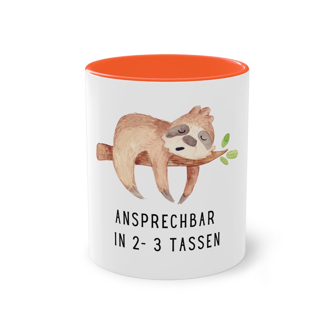 Morning Grouch Mug | Approachable in 2-3 Cups - Mug | Sloth Motif ...