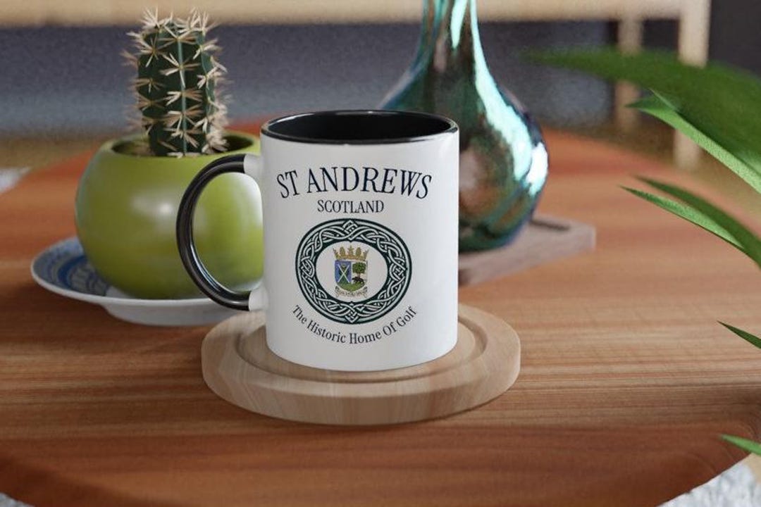 ST ANDREWS "the Historic Home of Golf" - White 11oz Ceramic Mug With ...