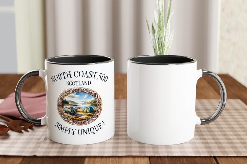 NC500 Campervan Adventure on Scotlands Ultimate Road Trip White 11oz ...