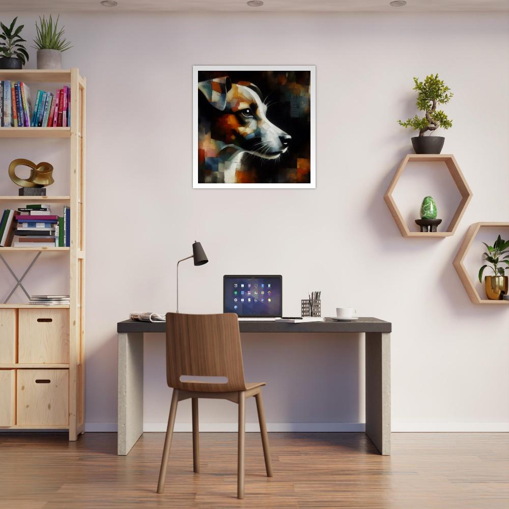 Jack Russell Terrier in Portrait, Abstract Artwork - Premium Matte ...