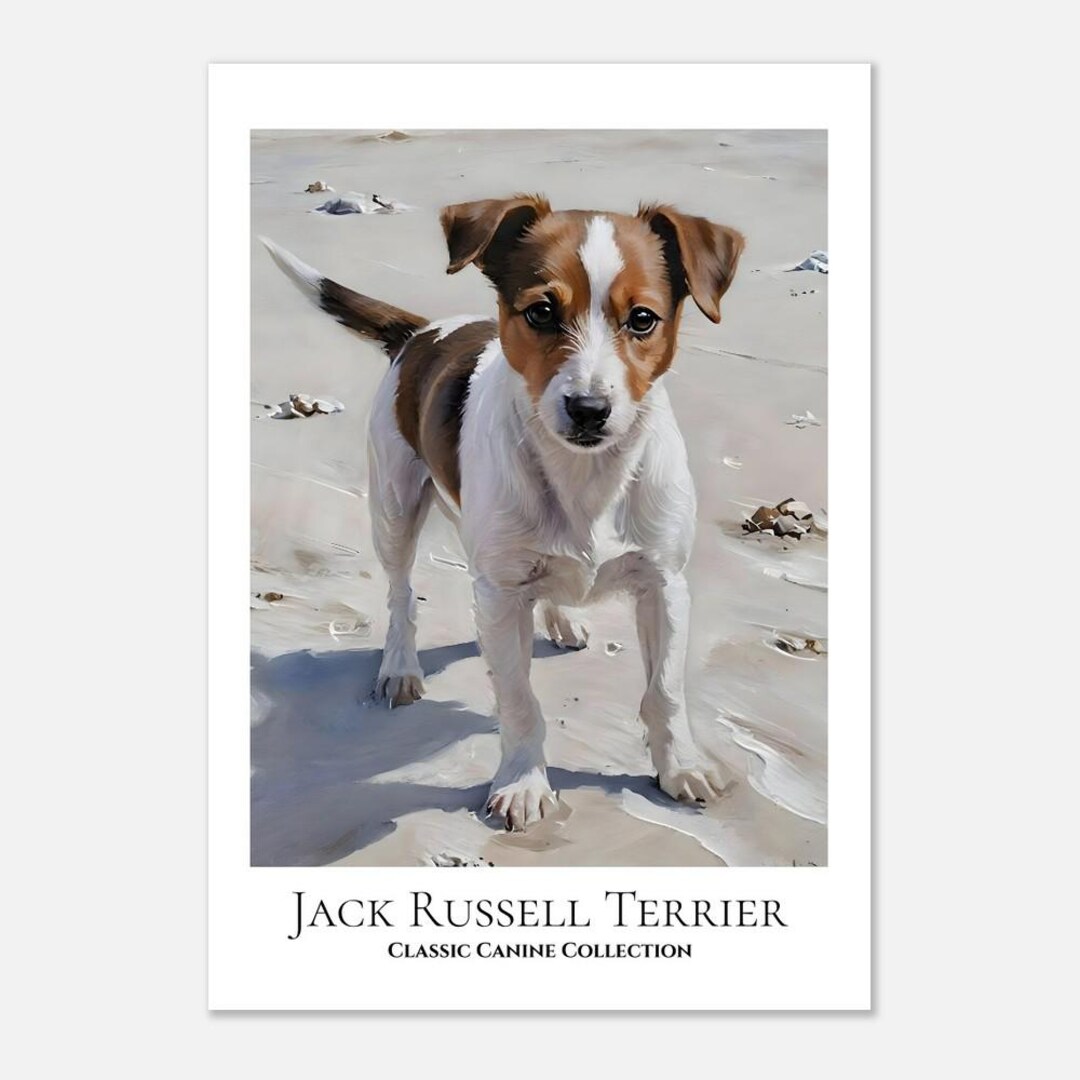 Jack Russell Terrier, Wall Art Poster, Canine Art Collection Perfect ...