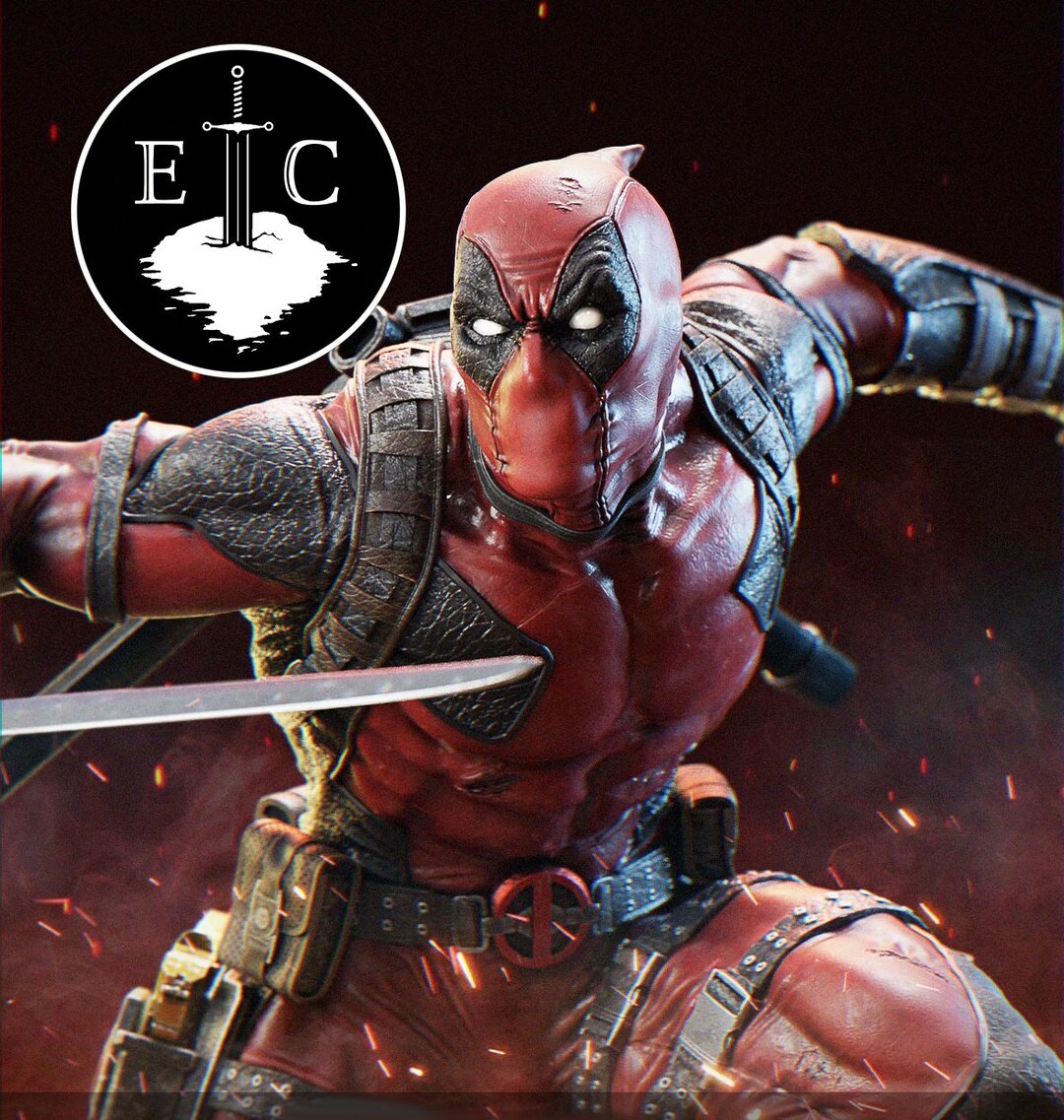 Marvel - Deadpool Statue | 12k 3D Print Resolution | Resin Figure - Etsy