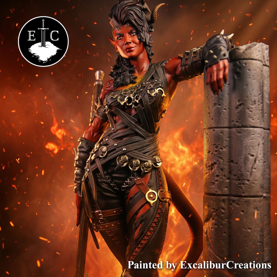 Baldur's Gate 3 Karlach Statue | 12k 3D Print Resolution | Resin Figure ...