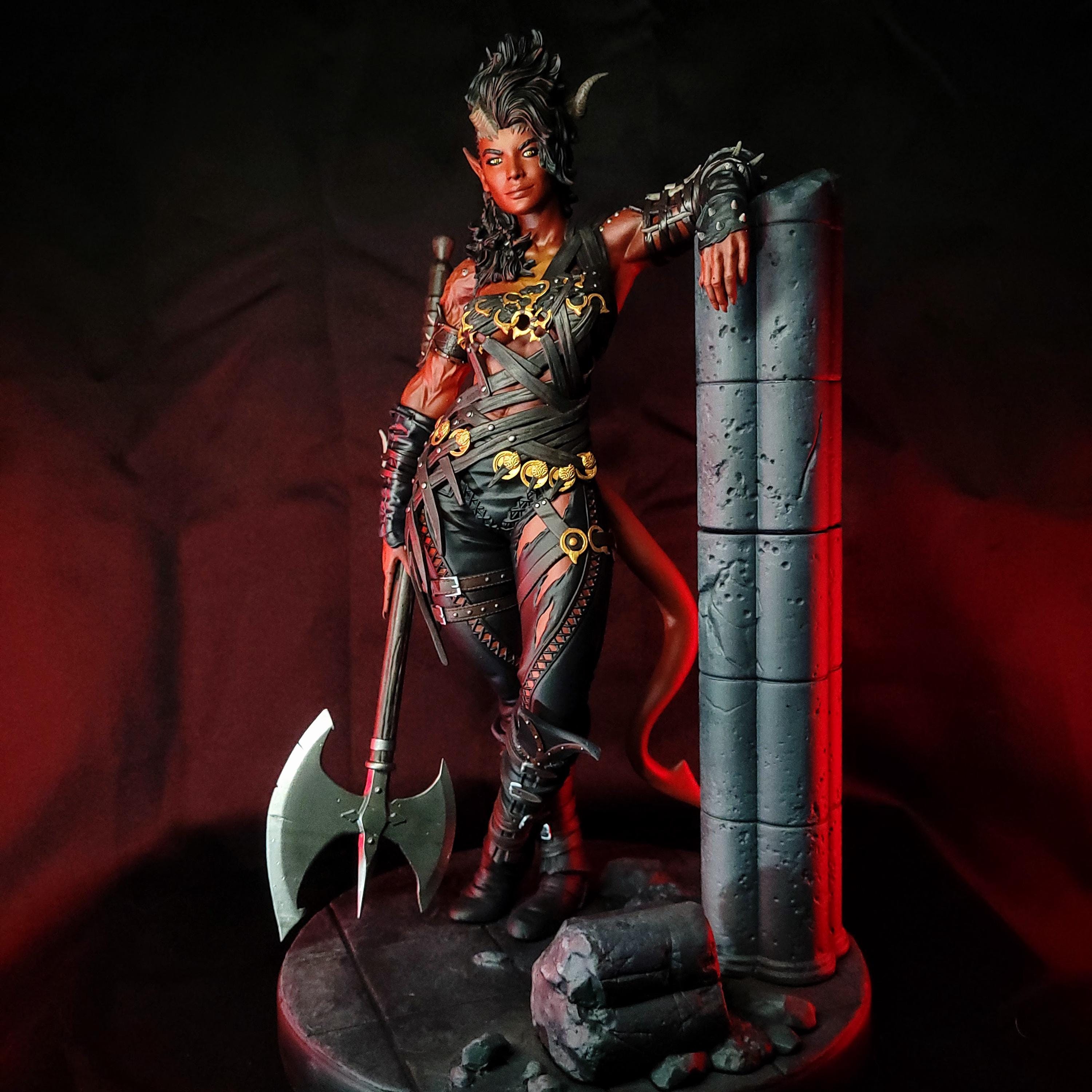 Baldur's Gate 3 Karlach Statue | 12k 3D Print Resolution | Resin Figure ...
