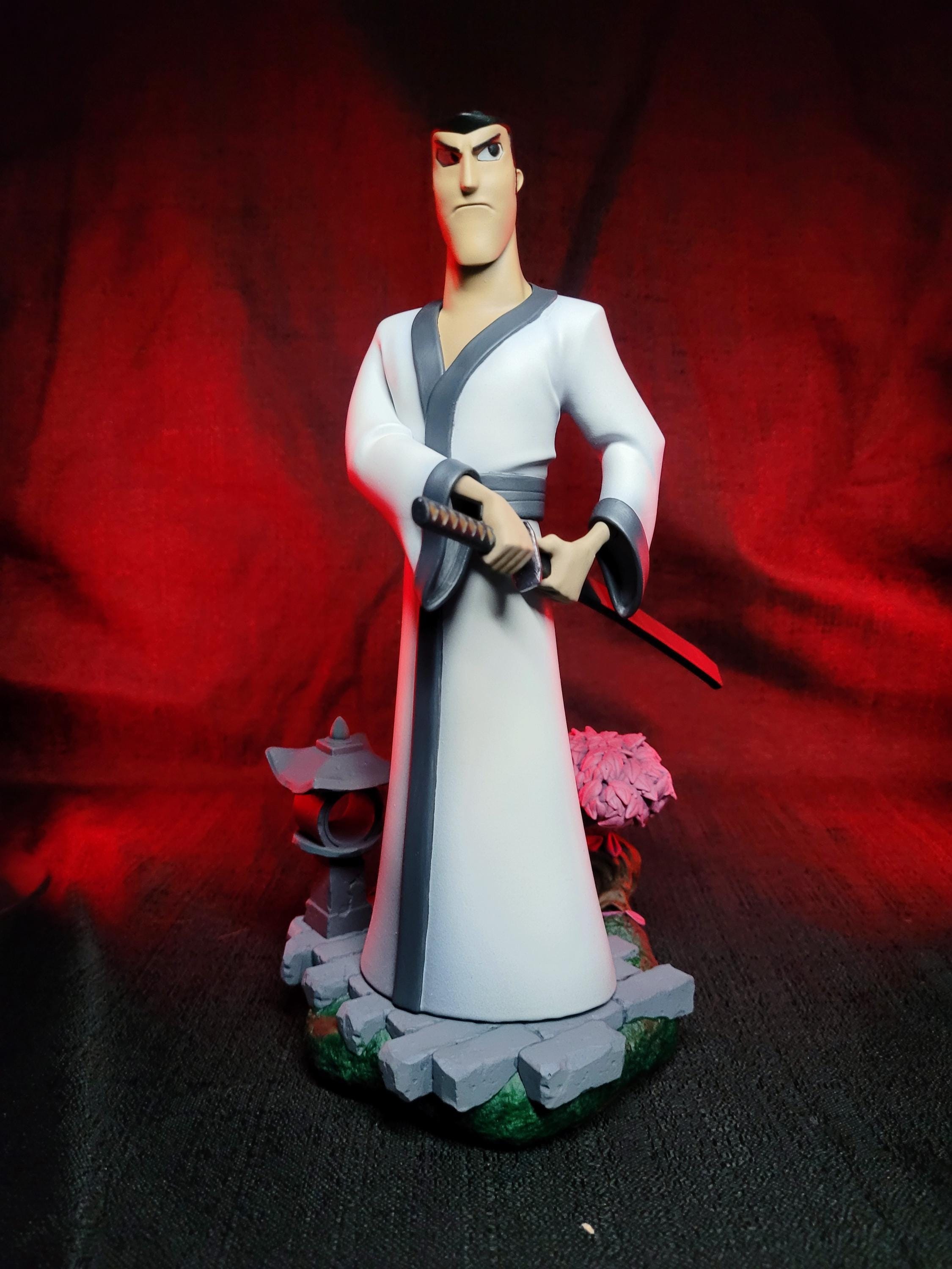 Samurai Jack Statue | 12k 3D Print Resolution | Resin Figure - Etsy