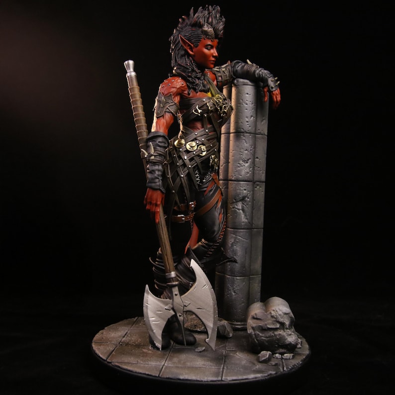 Baldur's Gate 3 Karlach Statue | 12k 3D Print Resolution | Resin Figure ...