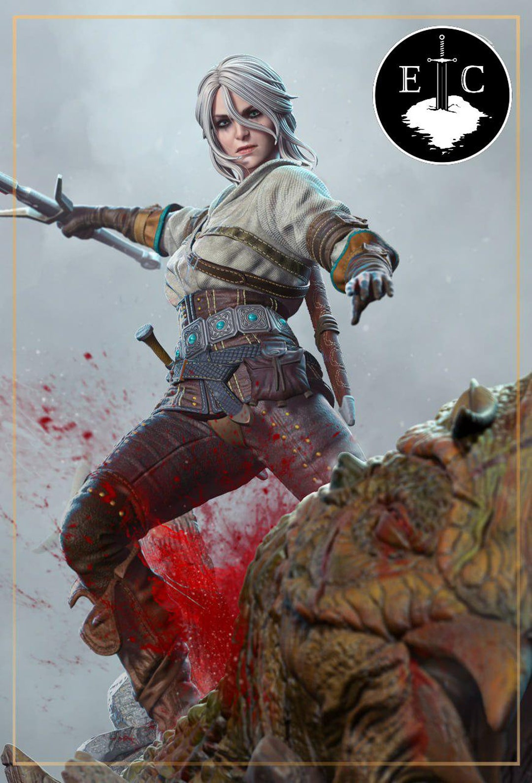 The Witcher - Ciri Statue | 12k 3D Print Resolution | Resin Figure - Etsy