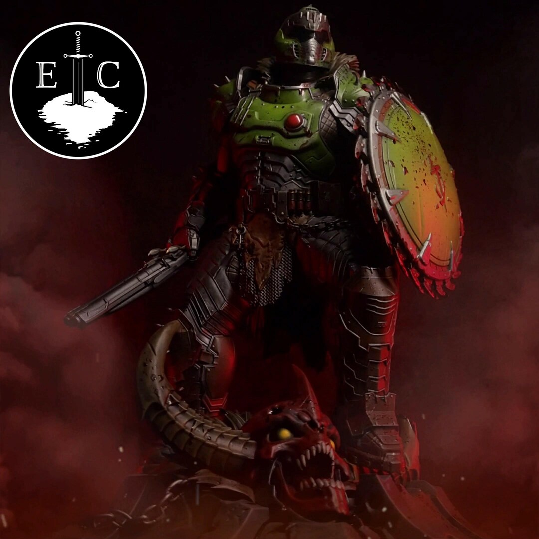 Doom Dark Ages - Doomguy Statue | 12k 3D Print Resolution | Resin ...