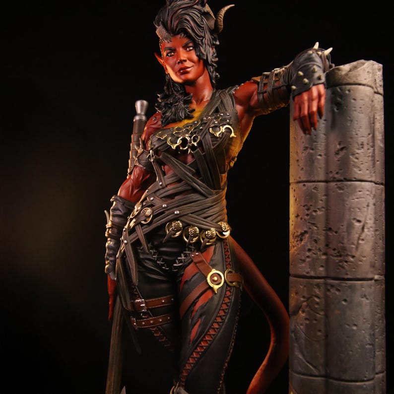 Baldur's Gate 3 Karlach Statue | 12k 3D Print Resolution | Resin Figure ...