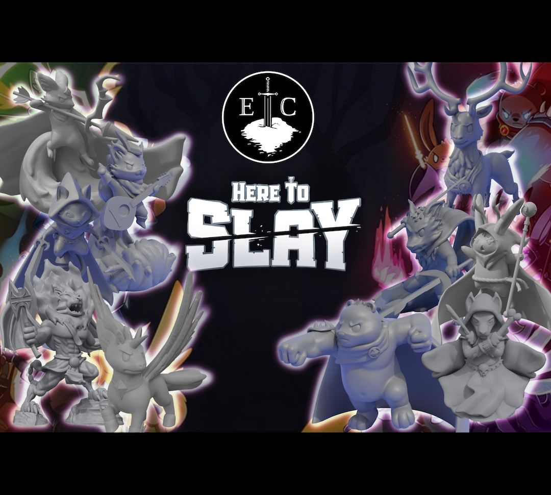 Here to Slay Figures | 12k 3D Print Resolution | Resin Figure ...