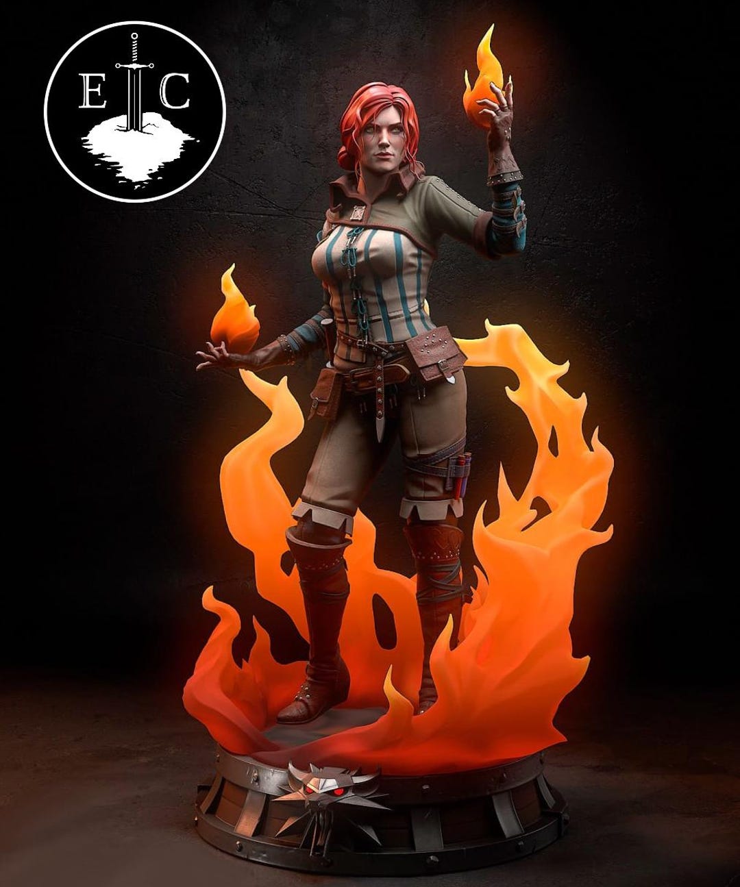 The Witcher - Triss Statue | 12k 3D Print Resolution | Resin Figure - Etsy