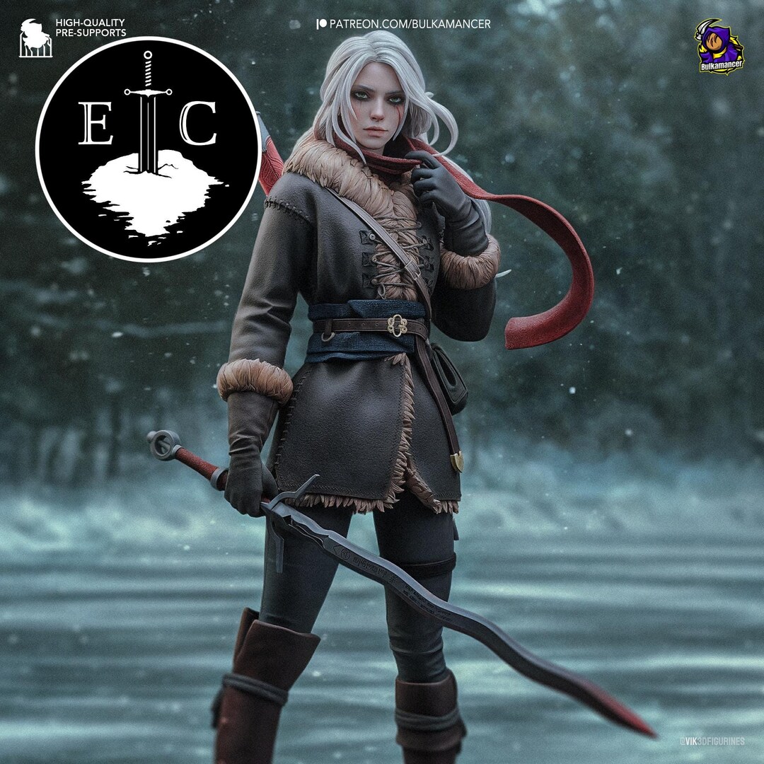 The Witcher Ciri Statue 12k 3D Print Resolution Resin Figure - Etsy UK