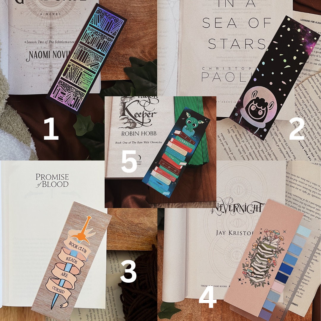 Two 18pt Foiled Bookmarks - Etsy