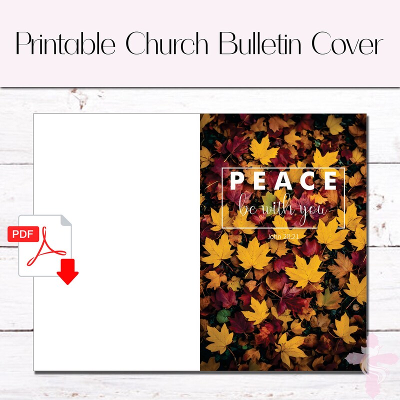 Free Fall Church Bulletin Covers - Etsy