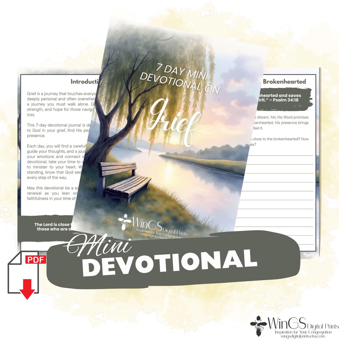 7-day Grief Devotional Journal | Finding Comfort in God’s Word ...