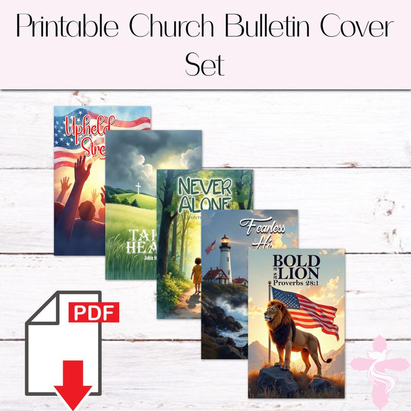 Church Bulletin Covers for July - Etsy