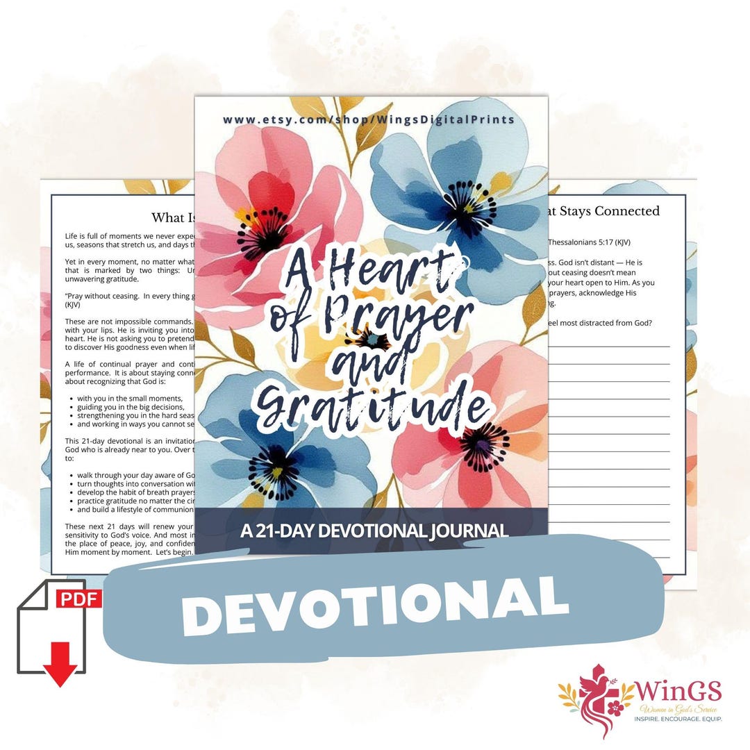 Christian Devotional Journal – A Heart of Prayer and Gratitude ...