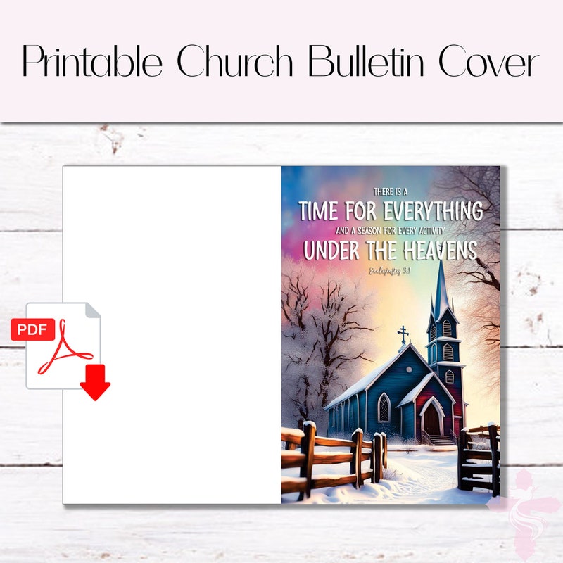 Winter Church Bulletin Covers - Etsy