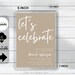 Editable Let's Celebrate Party Invitation, Adult Simple Modern Party Invite, Anniversary ...
