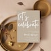 Editable Let's Celebrate Party Invitation, Adult Simple Modern Party ...