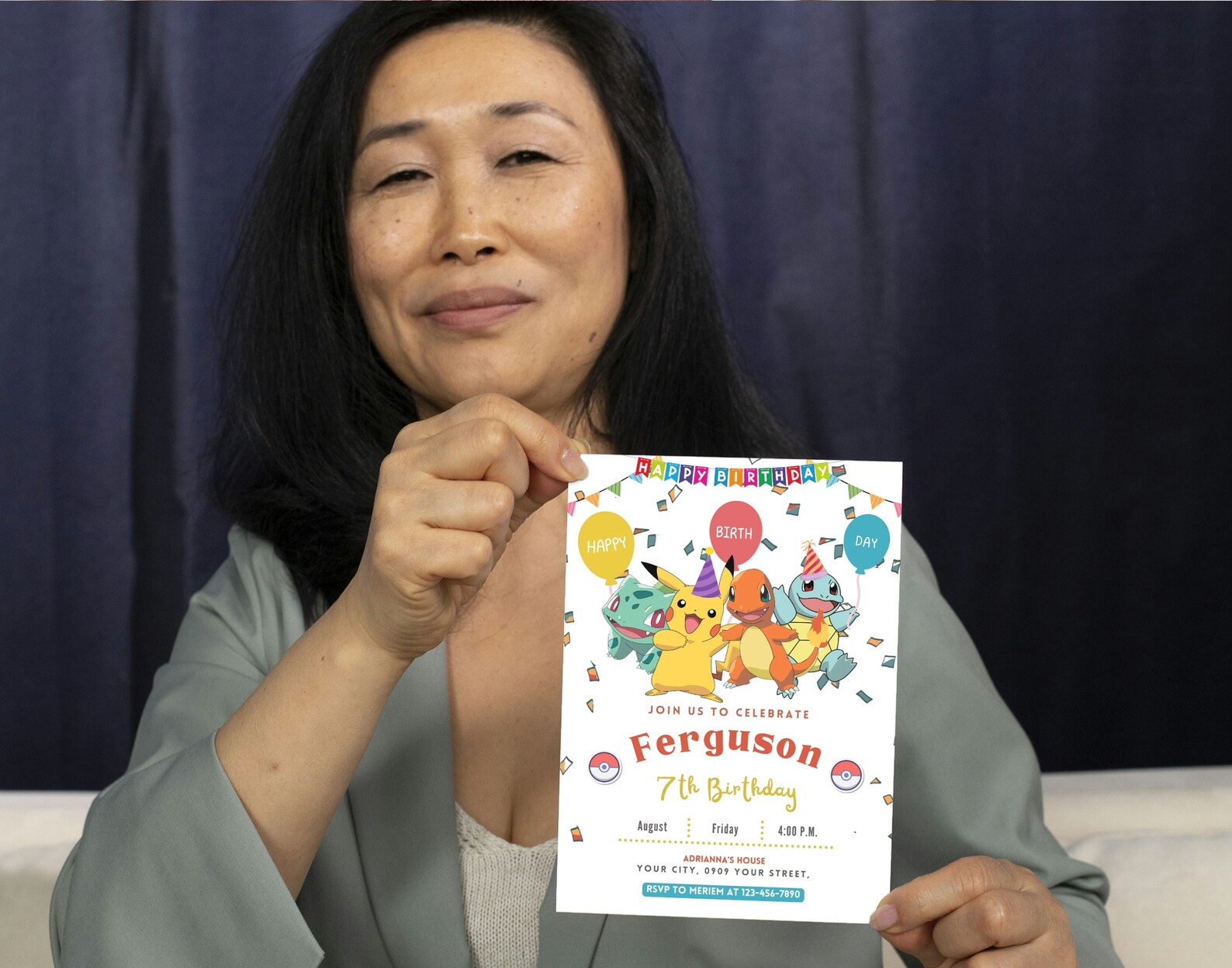 Editable Pokemon Birthday Invitation, Pikachu Birthday Party Invitation ...