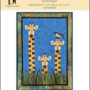 Adorable Giraffe Quilt Pattern in Two Sizes - Etsy