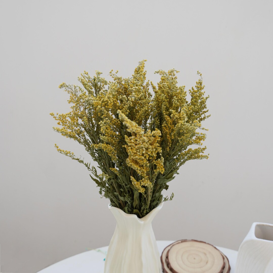 Natural Dried Flowers, a Bundle of Yellow Dried Flowers, DIY Dried ...