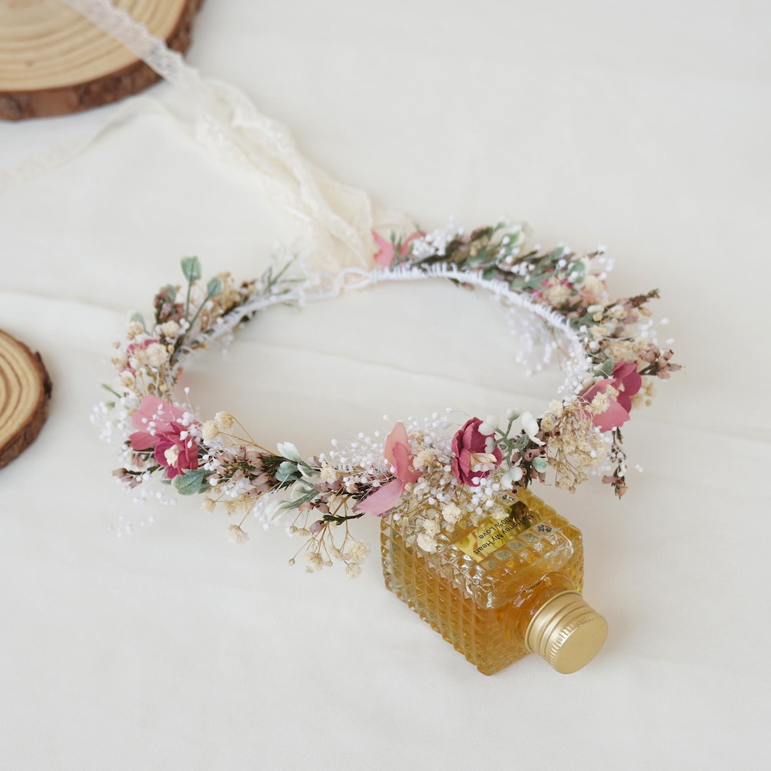 Artificial Flower+natural Dried Flower Mixed Bridal Headpieces,bridal ...