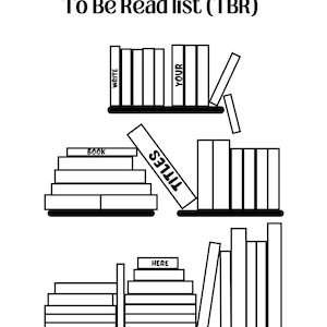 TBR List Download Sheet - Etsy
