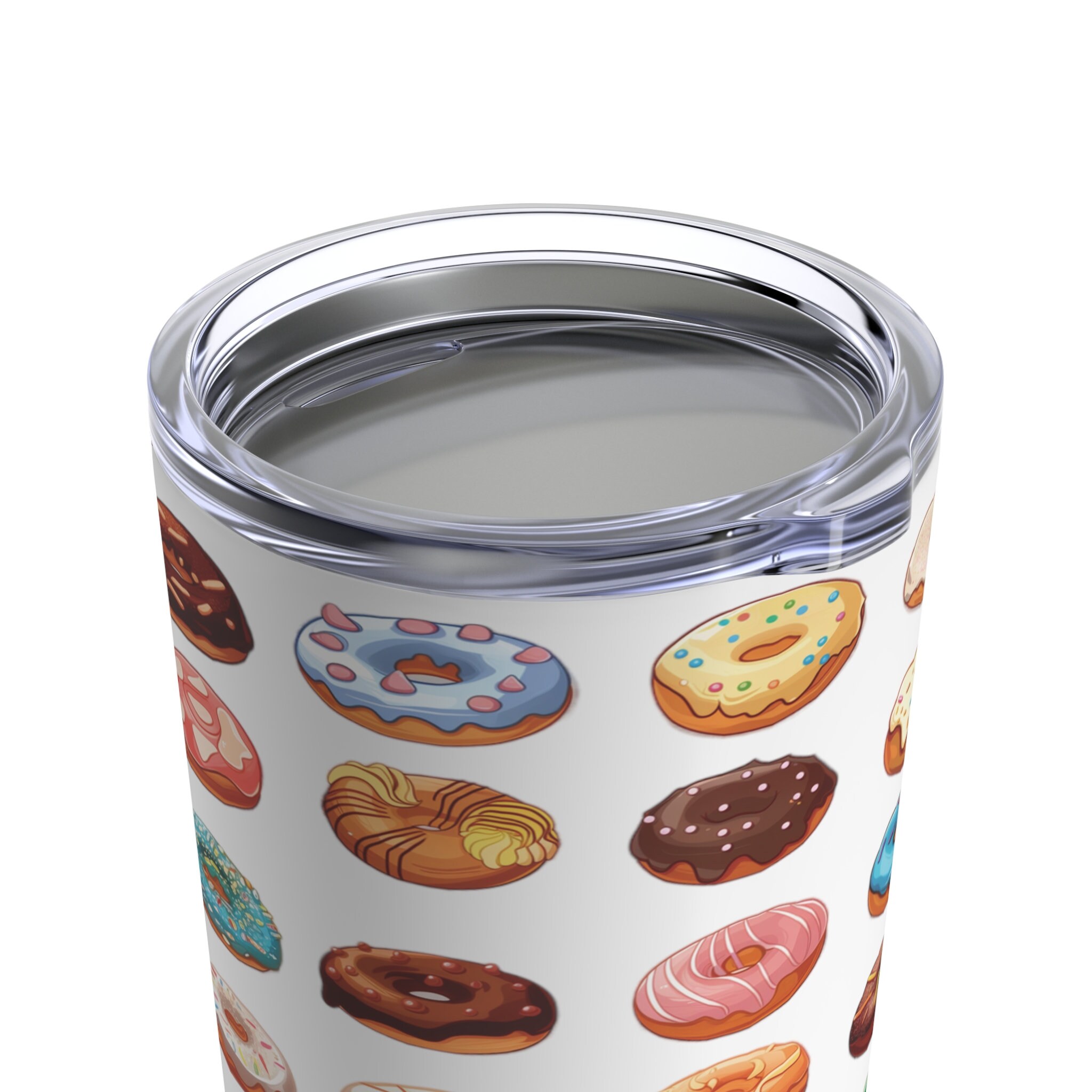 Coffee Tumbler With Doughnuts to Go Doughnut Coffee Mug Dishwasher Safe ...