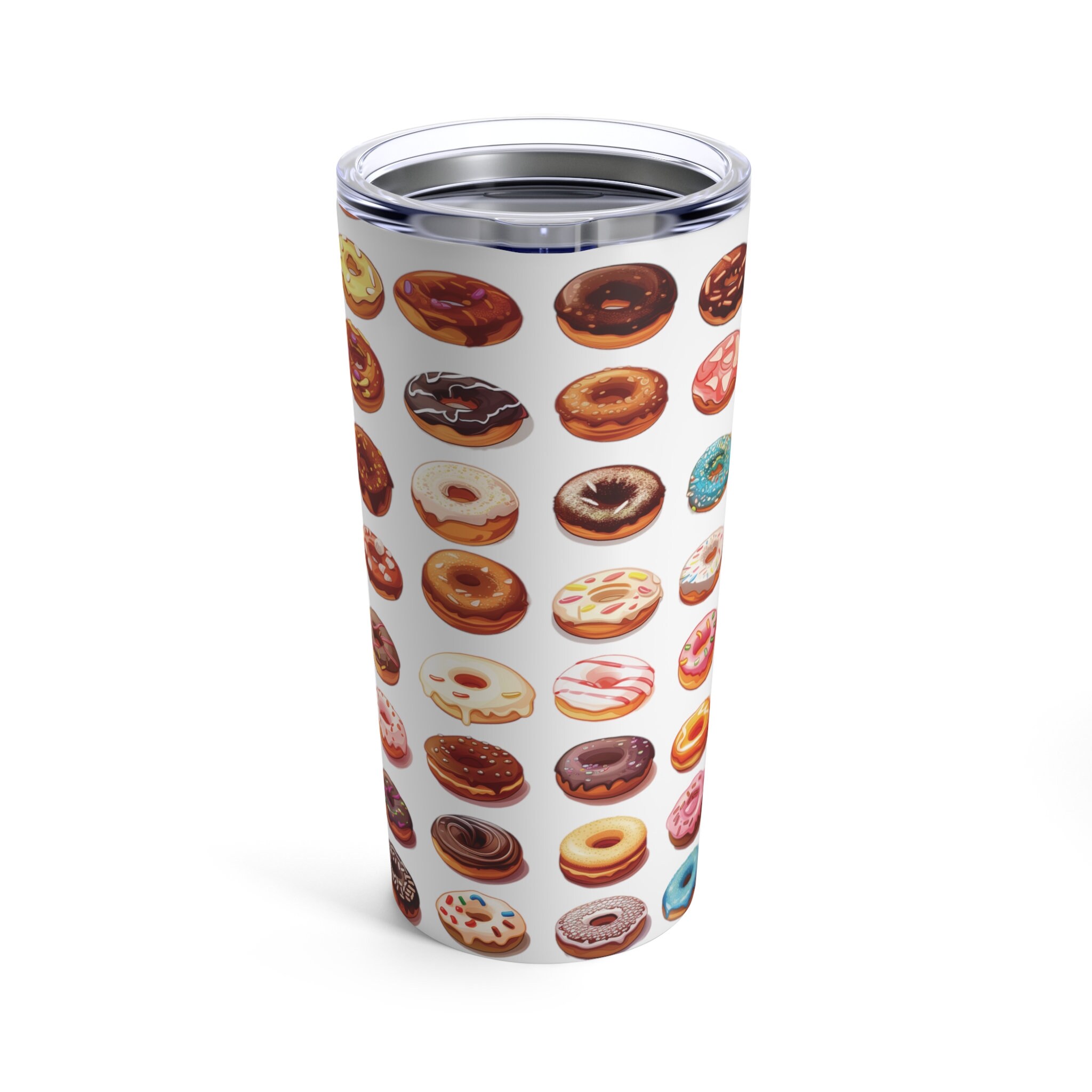 Coffee Tumbler With Doughnuts to Go Doughnut Coffee Mug Dishwasher Safe ...