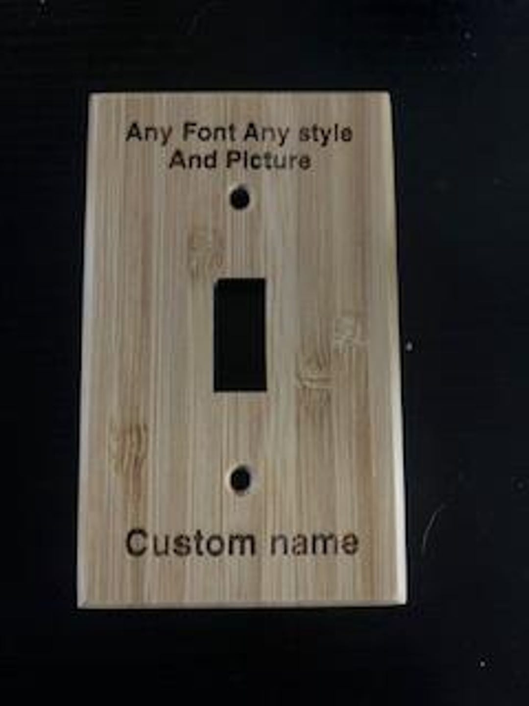 Personalized Engraved Light Switch Cover Custom Home Décor Accent Light ...