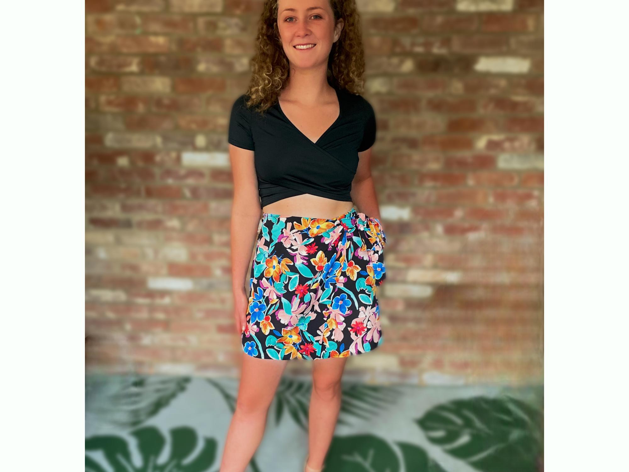 Patsy Wrap Skirt Easy Sew Sewing Pattern PDF, XS-XXL Easy Beginner ...