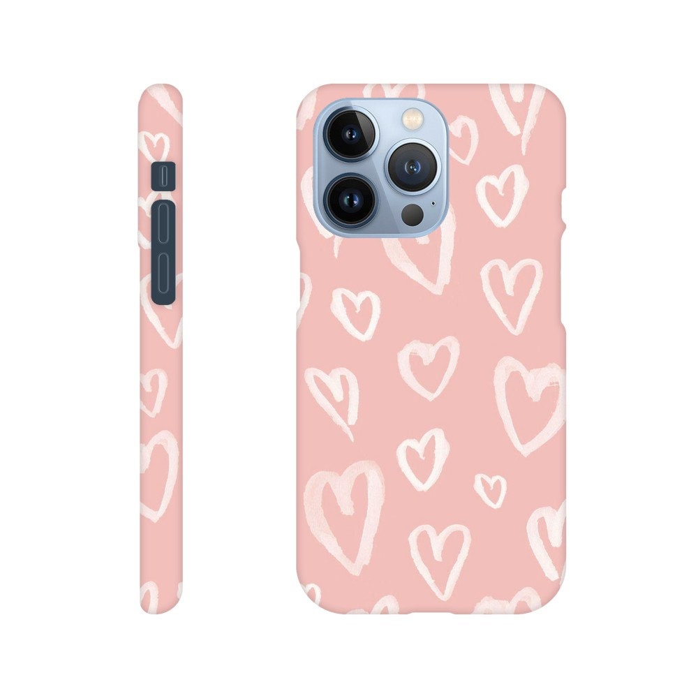 Hearts Cute Slim Phone Caseslim Case - Etsy
