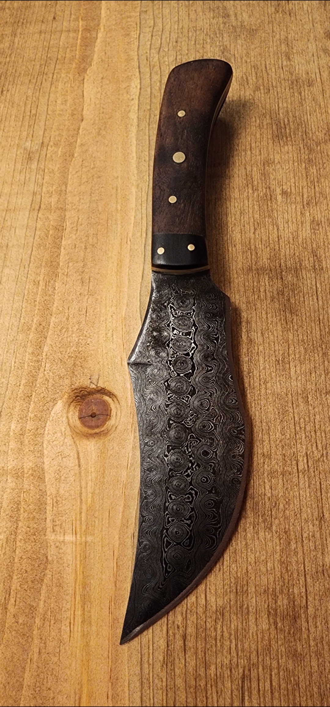 Raindrop Damascus Knife - Etsy