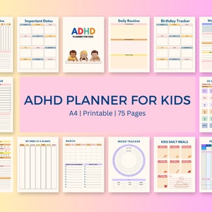 ADHD Planner 2024 Digital Planner ADHD Digital Planner Daily Planner ...