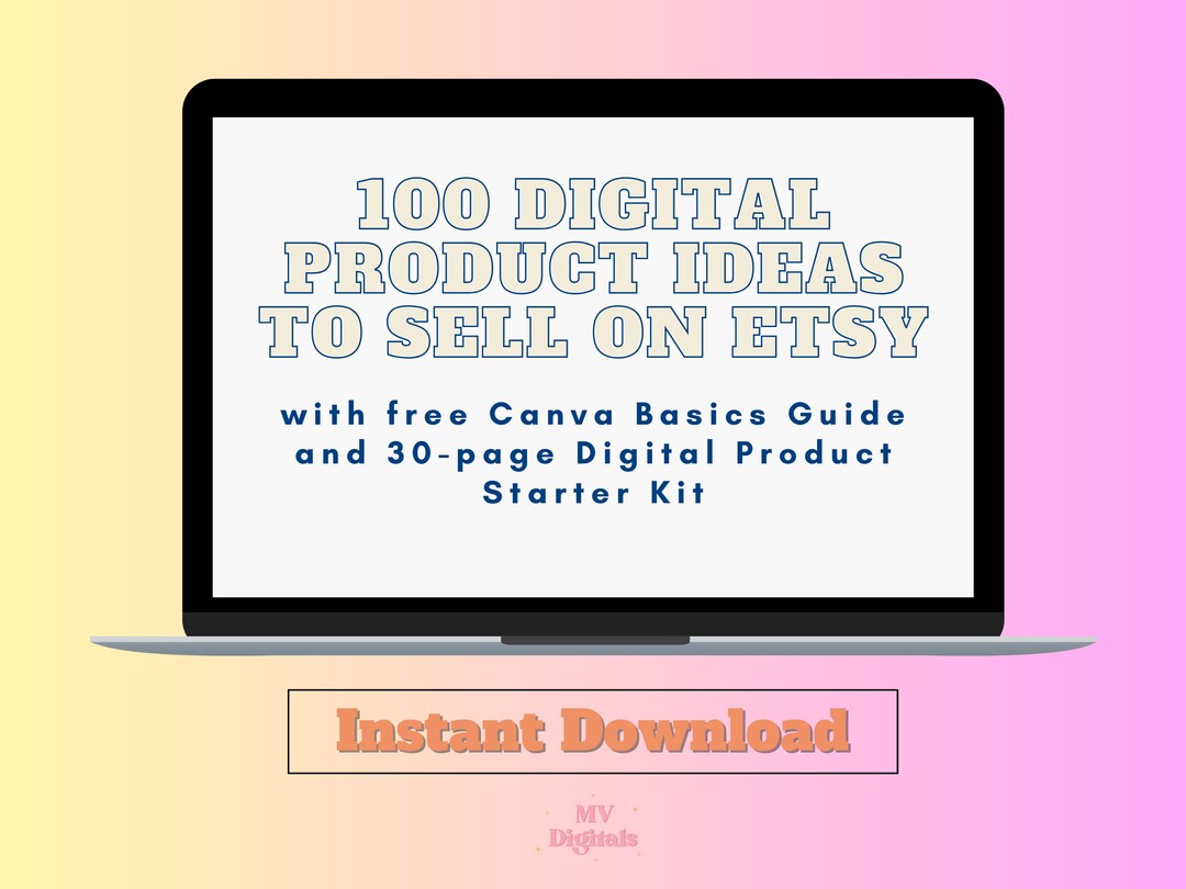 100 Etsy Digital Product Ideas High Demand Digital Products to Sell on ...