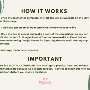 Easy Bookkeeping Spreadsheet Template, Google Sheets (digital Download ...