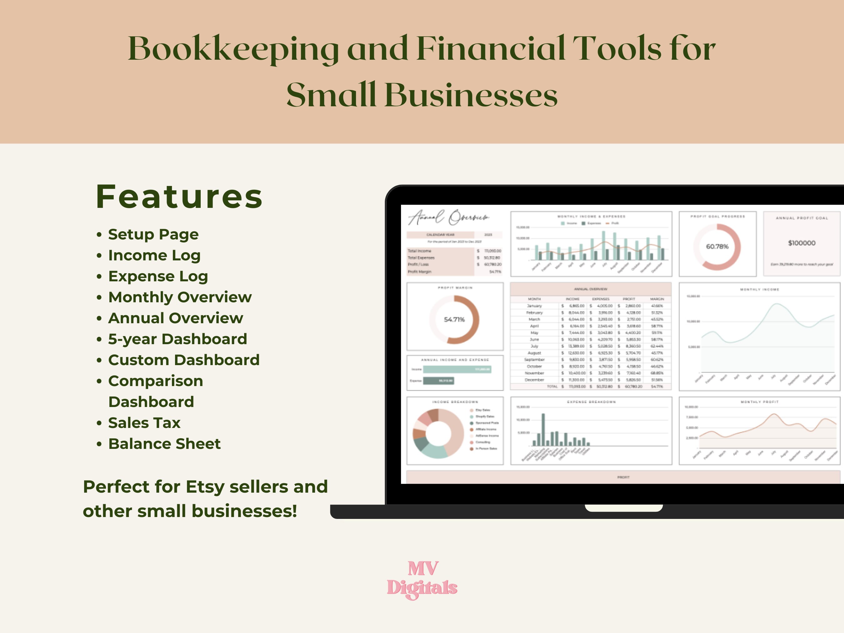 Ultimate Bookkeeping Spreadsheet Template Google Sheets Inventory ...