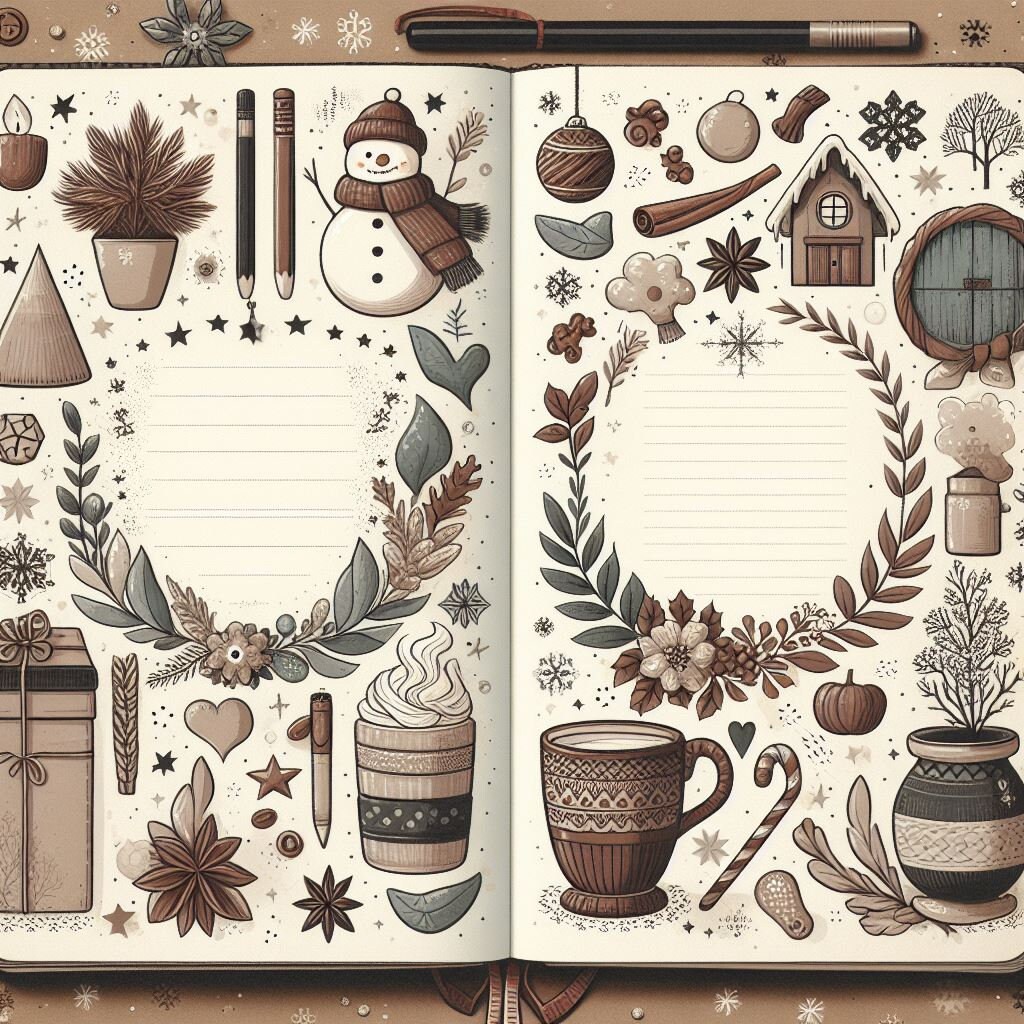 Printable Hygge Winter Junk Journal Blank Pages Cozy My Porch Prints ...