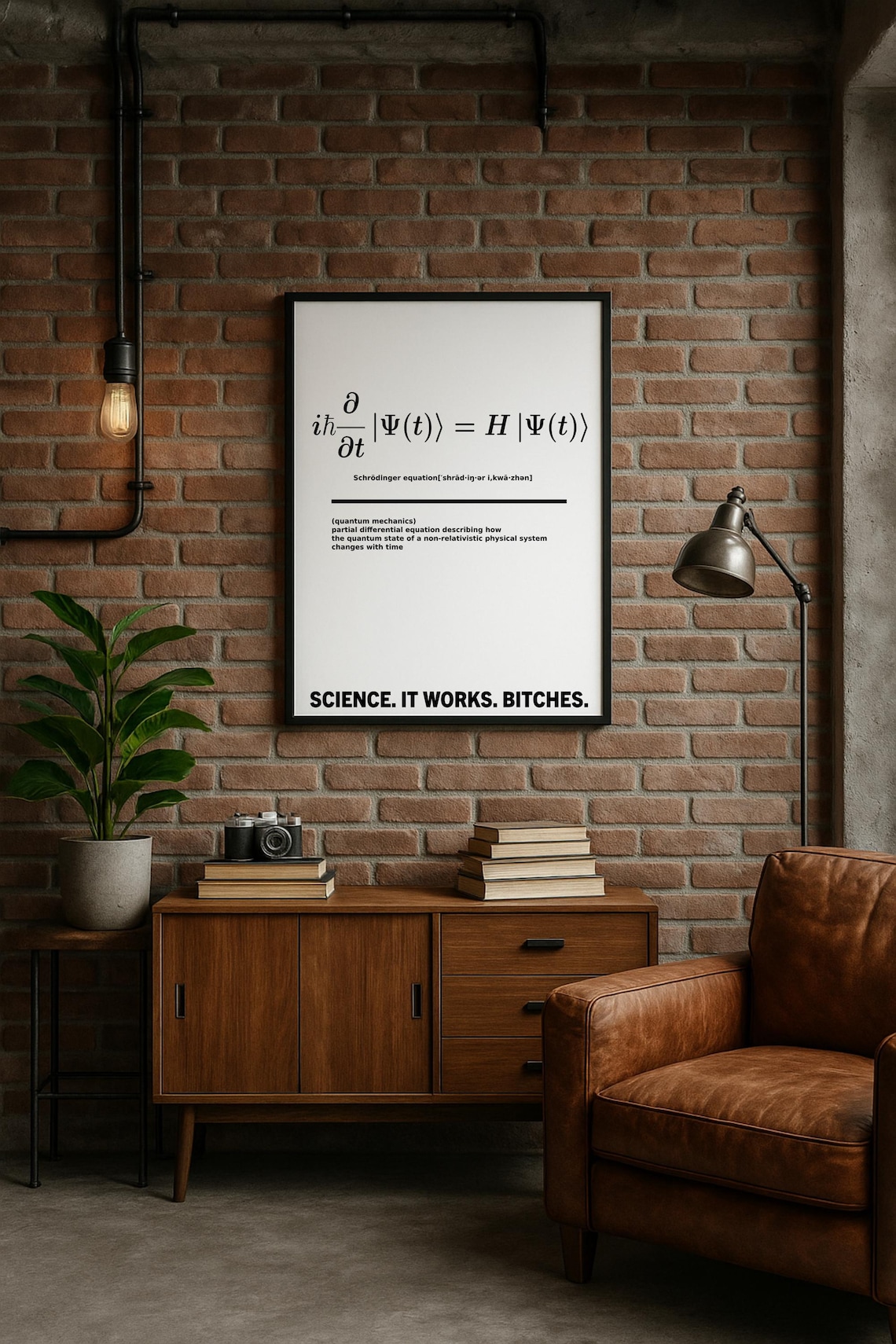 Schrödinger's Equation Digital Download Poster - Minimalist Science ...