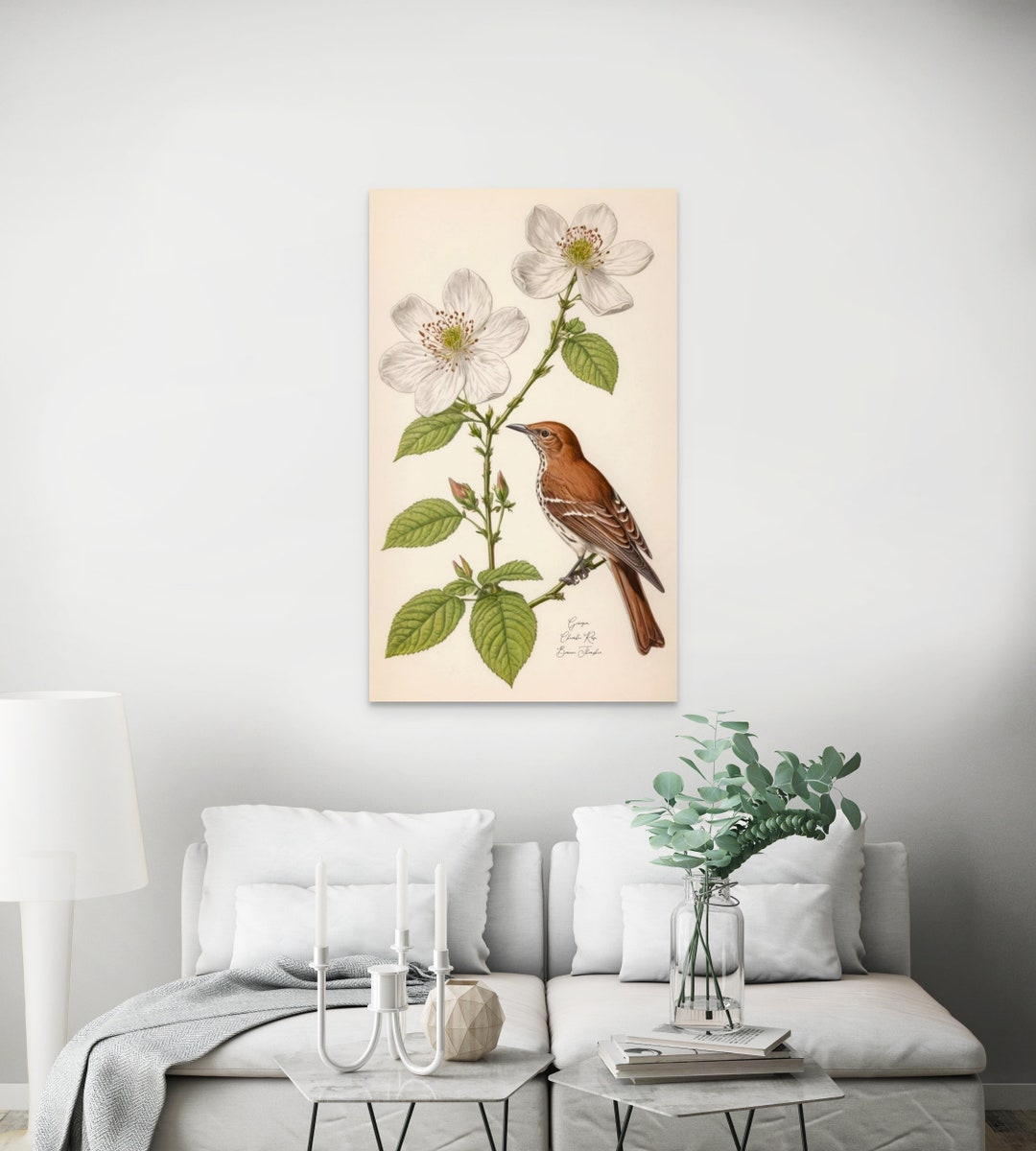Vintage Georgia State Bird and Flower - Digital Download Art - Etsy