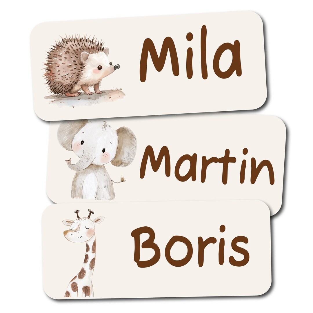 Name Stickers for Clothes and Objects, Personalized and Waterproof ...