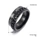 A Rotating Chain Ring Male Korean Hip Hop Network Red Titanium Steel ...