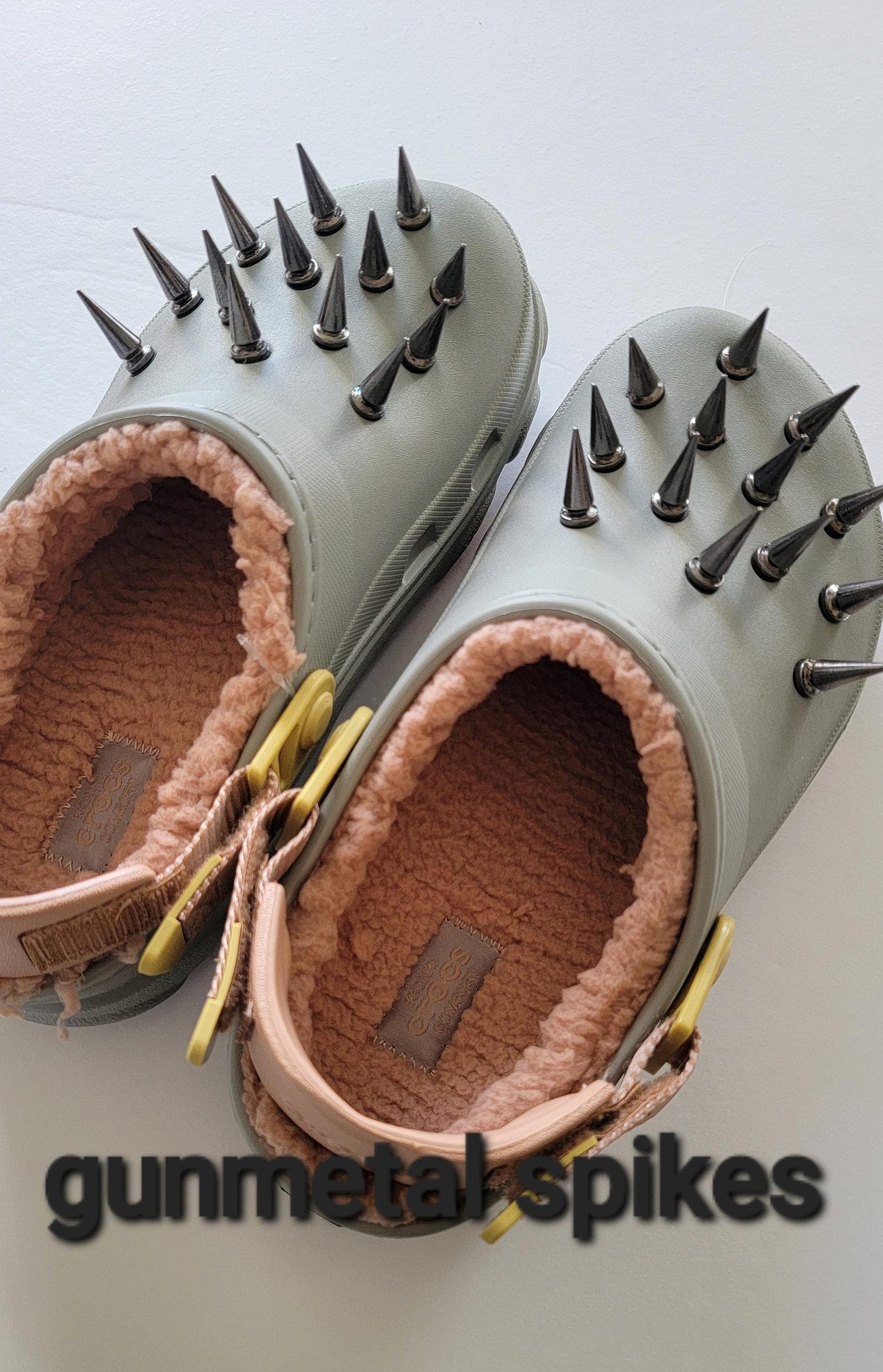 Metal Shoe Charm-spikes Rivets Shoe Charm-gunmetal Spike Croc Charm ...